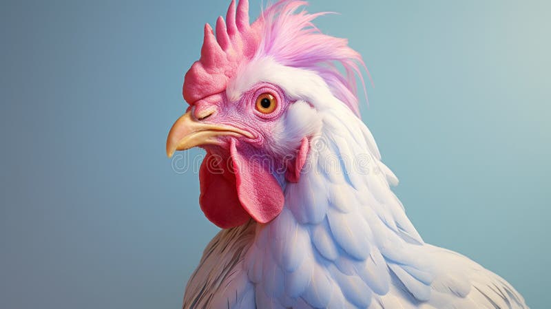Vibrant and Detailed Chicken Character with Realistic Vray Tracing ...