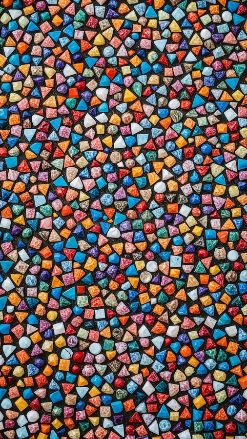 Colorful Mosaic Tile Wall Texture Stock Photo - Image of geometric ...