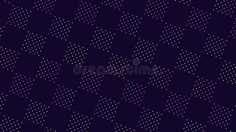 Vibrant Diagonal Grid of Overlapping Circles in Shades of Purple, Blue ...