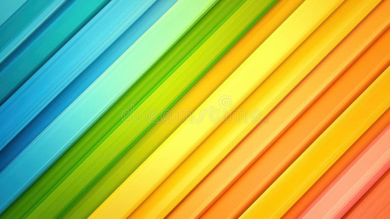Vibrant Diagonal Stripes in a Spectrum of Colors Create a Dynamic ...