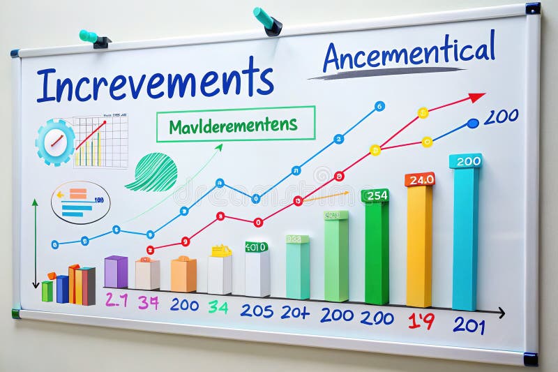 Visualizing Progress a Colorful Roadmap To Success Track Incremental ...