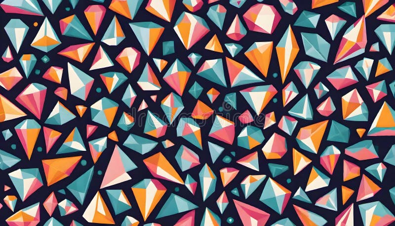 Vibrant Diamond Pattern, Flat Graphic Background, Abstract Design ...