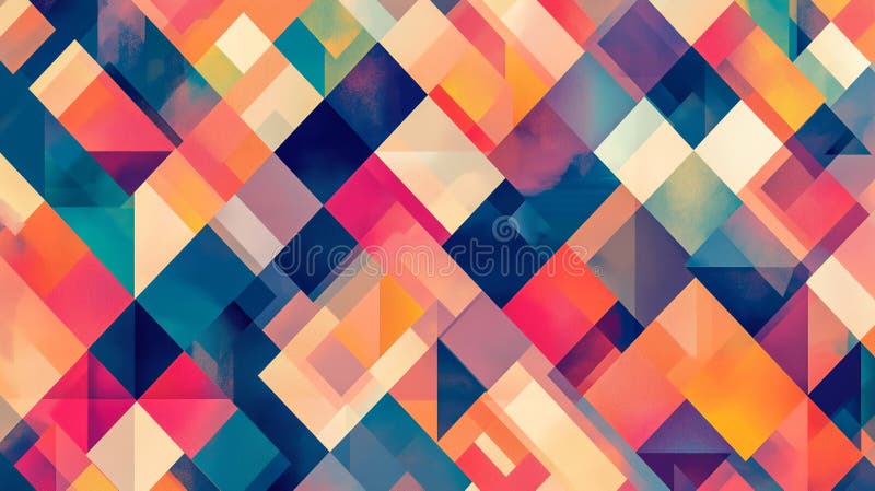 Vibrant Diamond Shapes Form a Retro Geometric Pattern Backdrop Stock ...