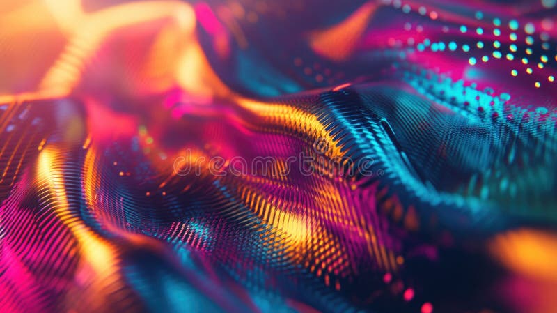 Vibrant Digital Art Abstract Background Stock Illustration - Illustration of album, glitch ...