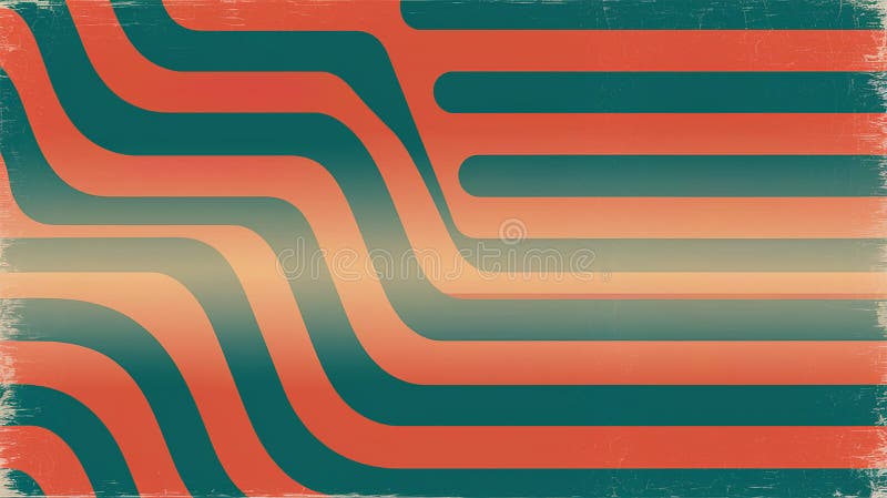 In a Vibrant Digital Art Piece, a Retro Stripe Seamless Pattern Emerges ...