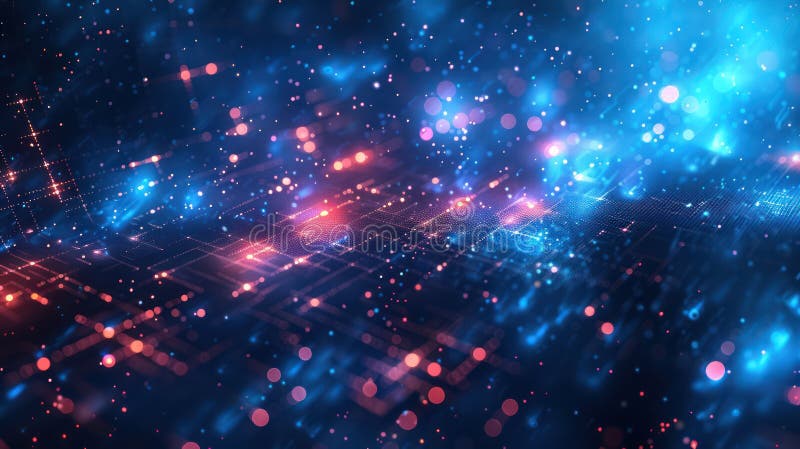 Tech Savvy: Vibrant Digital Background for AI, Data, Audio, and ...