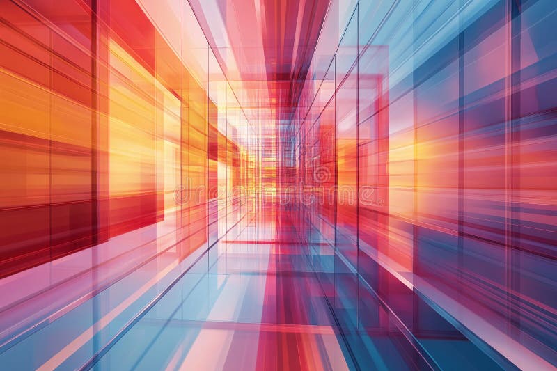 Vibrant Digital Background Featuring Abstract Square Grids and Dynamic ...