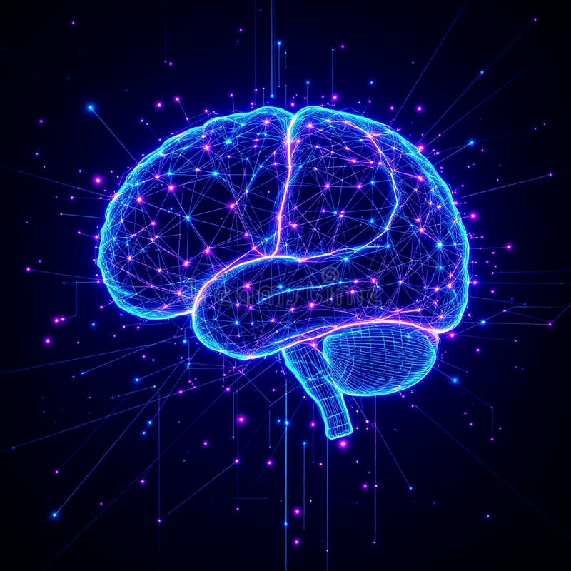 Stunning Neural Network Visualization Blue Glowing Connections Stock ... Stunning Neural Network Visualization Blue Glowing Connections Stock ...