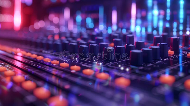 Digital 3D Soundboard with Interactive Elements and Colorful Lights ...