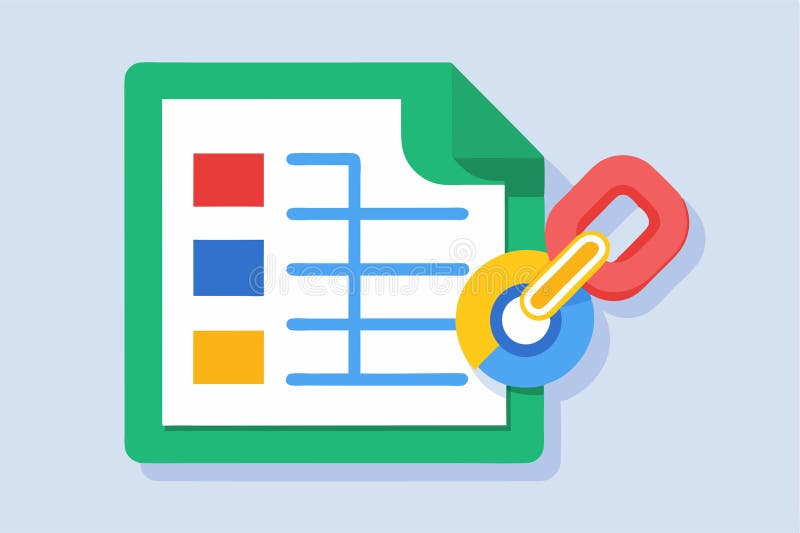 A Vibrant Digital Document Features a Colorful Table Alongside a Linked ...