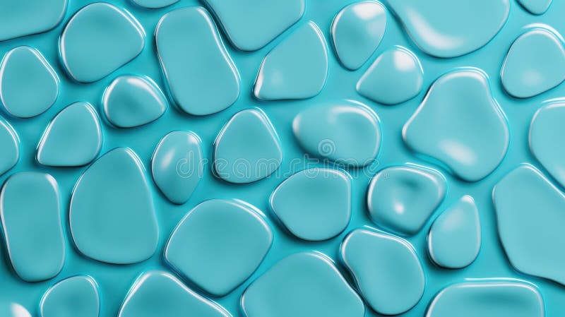 Vibrant Digital Illustration Featuring an Abstract Blue Background with ...