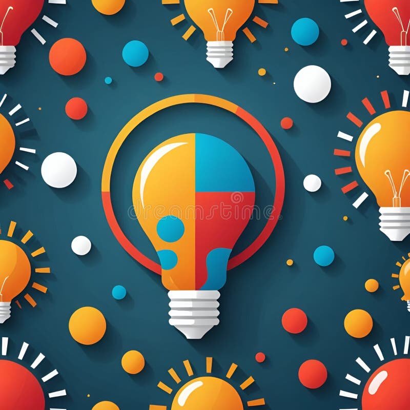 Creative Illumination: the Spark of Ideas Stock Illustration ...