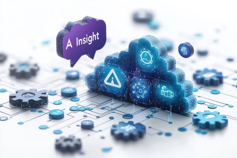 Vibrant Digital Interface with Floating Icons for App Development and ...