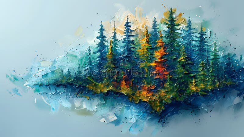 Vibrant Digital Map of Canada: Abstract Background Illustration Stock ...