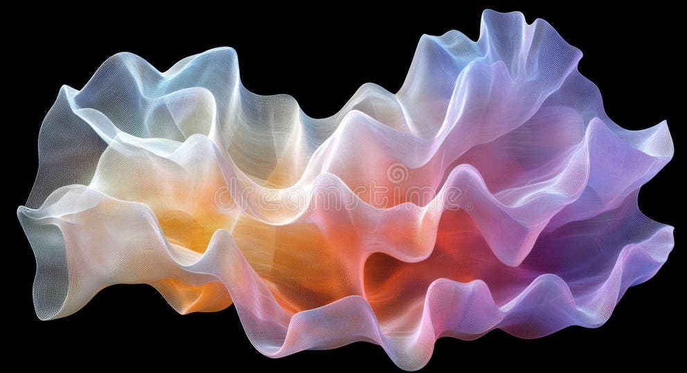 The Vibrant Digital Mesh of Abstract Digital Mesh, an Intricate Network ...