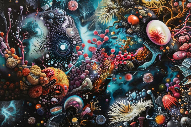 A Vibrant Digital Painting Exploring the Intersection of Biology and ... A Vibrant Digital Painting Exploring the Intersection of Biology and ...