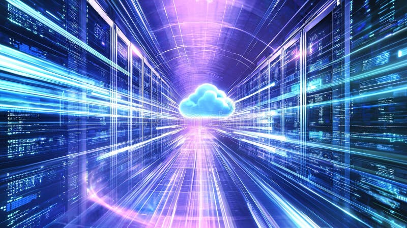 A Vibrant Digital Representation of Data Flow Leading To a Cloud ...