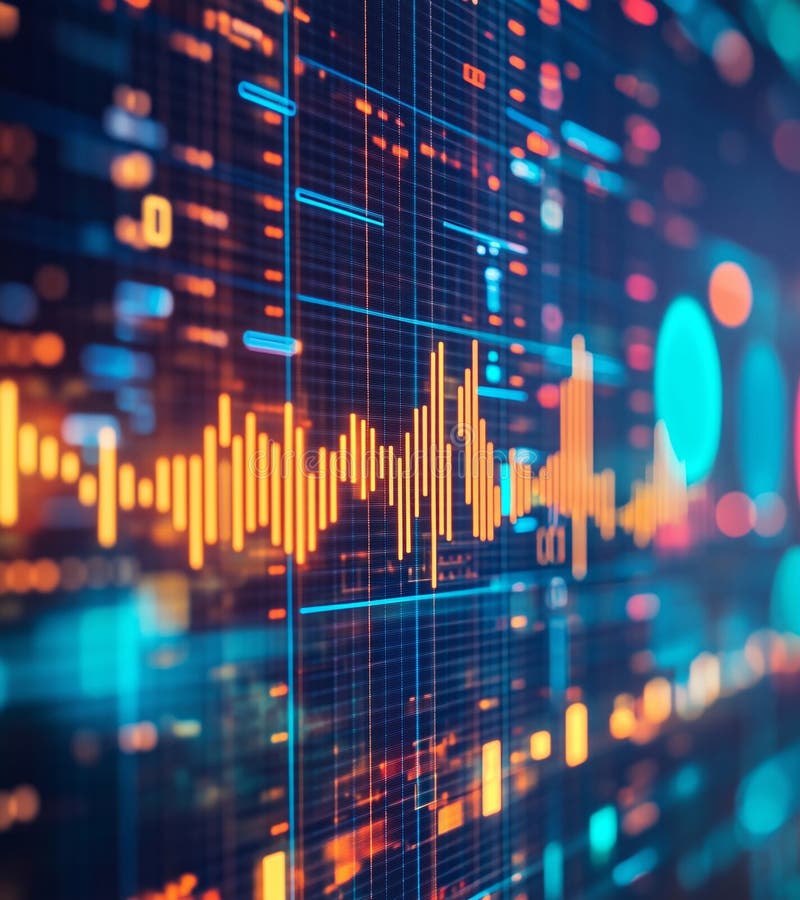 Vibrant Digital Soundwave Futuristic Tech Interface Stock Photos - Free ...