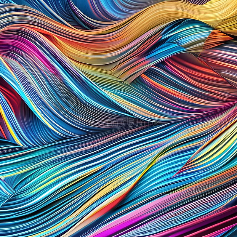 A Vibrant Digital Texture with Abstract Shapes and Overlapping Layers ...