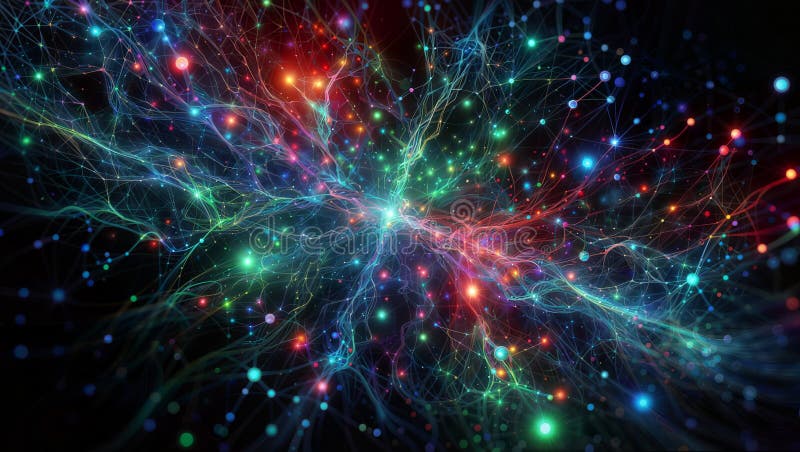 Cosmic Web Visualization, Generative Ai Stock Illustration ...