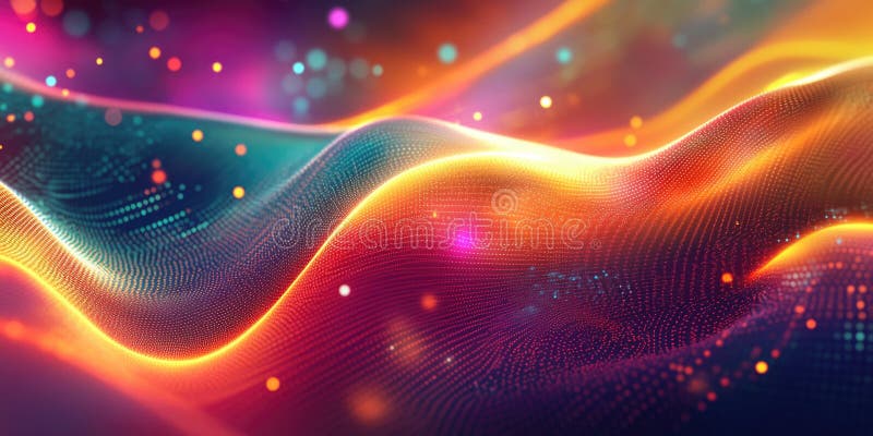 Digital Glow: a Room Ablaze with Colorful Wires and Bulbs, Showcasing ...