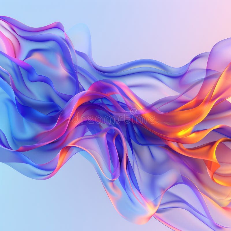 Vibrant Digital Waves Choreograph a Dazzling Color Symphony Stock ...