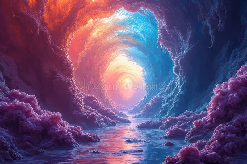 Vibrant Dimensions of Color Stock Illustration - Illustration of ...