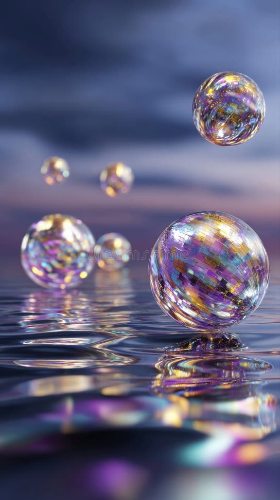 Vibrant Disco Sphere Reflections Stock Photo - Image of abstract ...