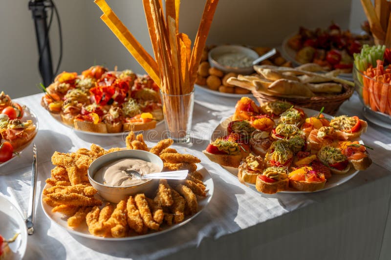 Vibrant Display of Assorted Appetizers . Stock Photo - Image of meal ...