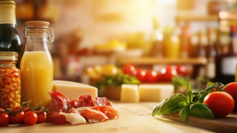 A Vibrant Display of Assorted Foods Set on a Table, Creating a Feast ...