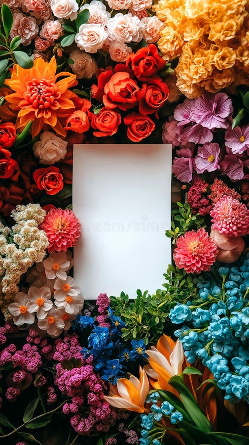 Vibrant Display of Assorted Spring Flowers in Various Colors ...