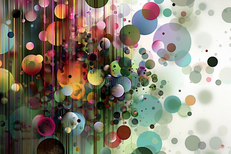 Dynamic Abstract Design Element Featuring Vibrant Chaos with Colorful ...