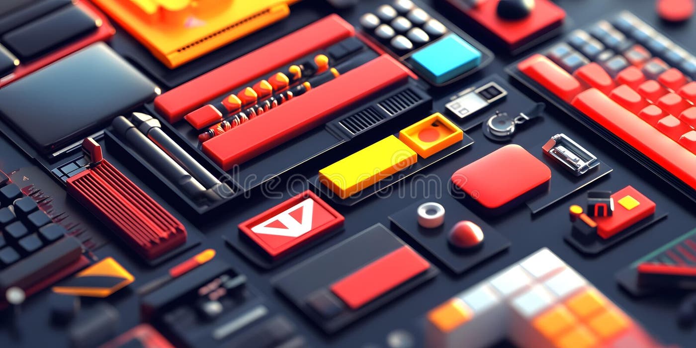 Computer Peripherals Stock Illustrations – 2,085 Computer Peripherals ...