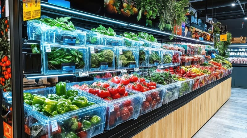 Vibrant Display of Crisp Vegetables and Leafy Greens Artfully Presented ...