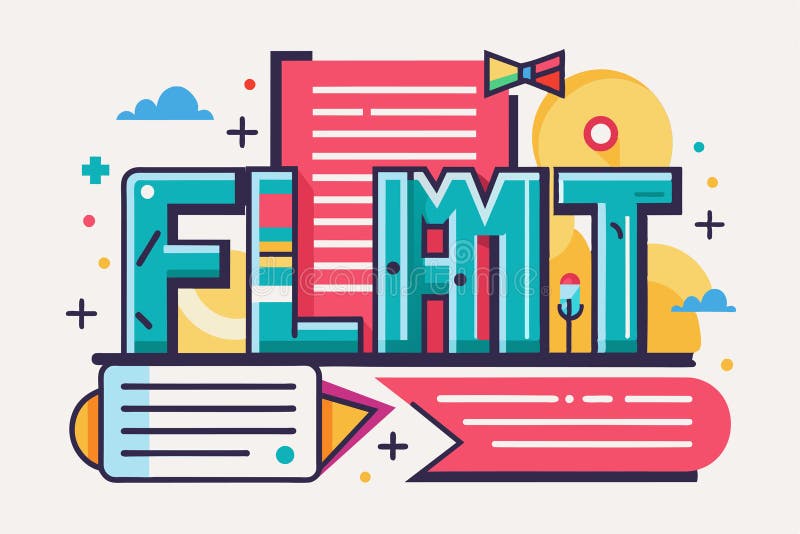 A Vibrant Display of Customizable Text and Playful Graphics is ...