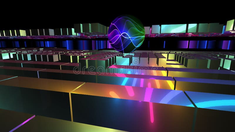 A Vibrant Display of 3D Cubes in Various Colors Moves Together Stock ...