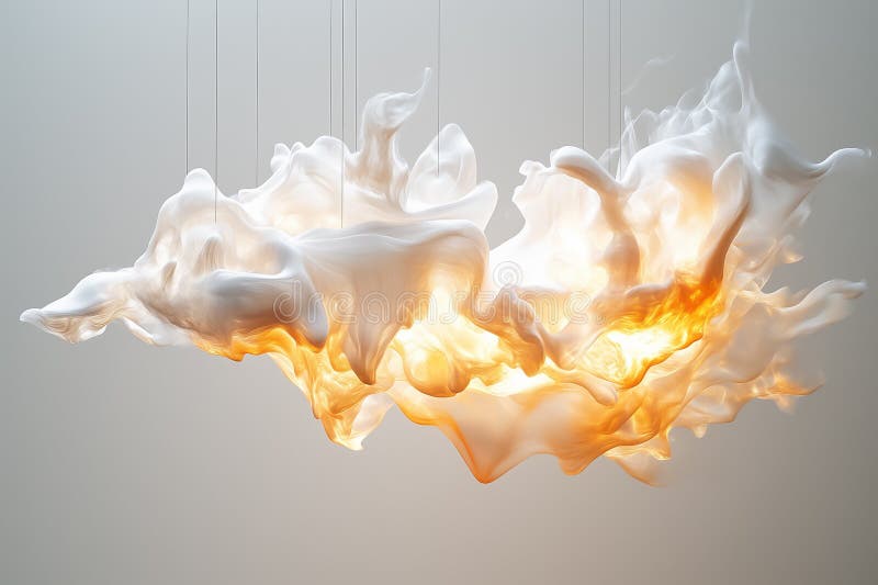 A Vibrant Display of Fire and Smoke Forms a Conceptual Map, Showcasing ...