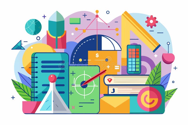 A Vibrant Display of Mathematical Tools and Concepts Created for ...