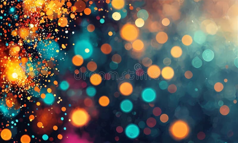 Vibrant Display Multicolored, Blurred Lights Creates Dynamic and ...