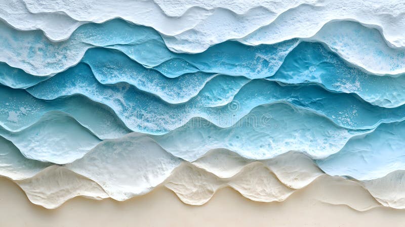 Vibrant Ocean Textures Displaying Rippled Sand and Fluid Wave Gradients ...