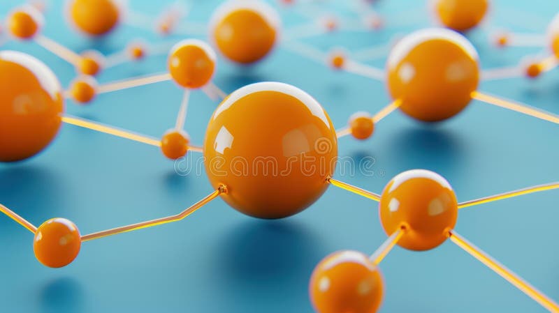 A Vibrant Display of Orange and Yellow Nodes Creates a Stunning Visual ...