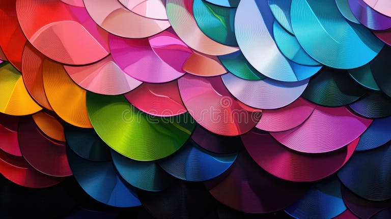 A Vibrant Display of Overlapping Circles in Various Colors and Sizes ...