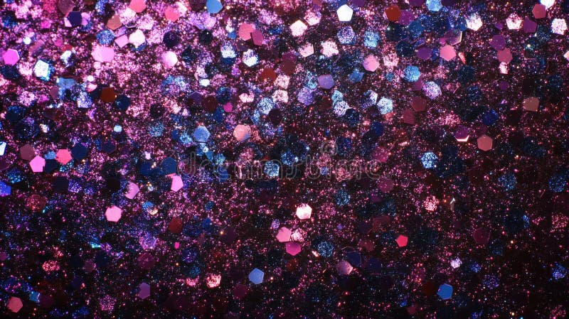 A Vibrant Display of Purple Blue Glitter Sparkles Stock Illustration ...
