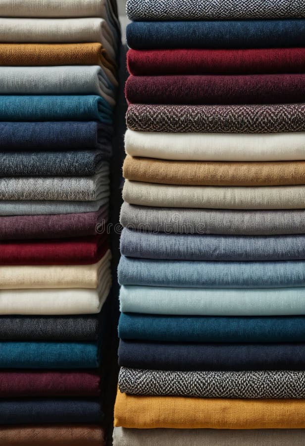 A Vibrant Display Showcases an Array of Fabric Samples in Various ...