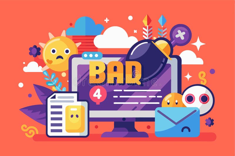 A Vibrant Display Showcases Whimsical Characters and Elements Around a ...