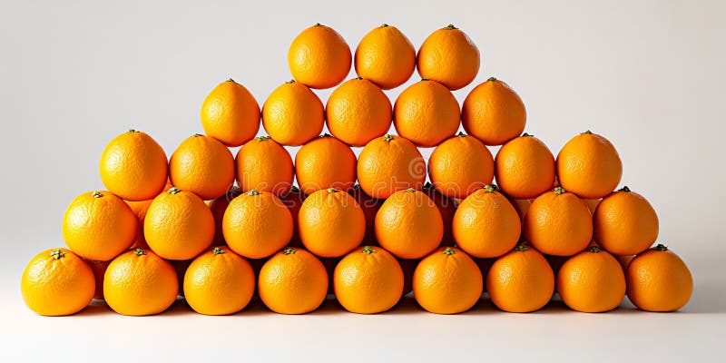 A Vibrant Display of Stacked Oranges Creates a Stunning Visual Effect ...