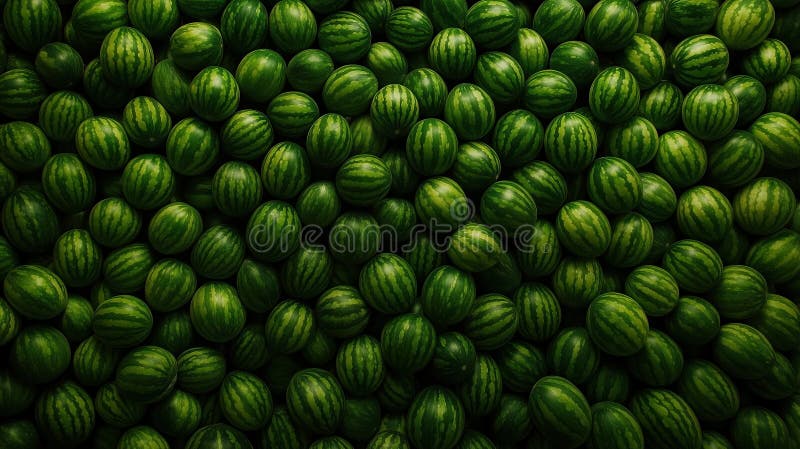 Vibrant Display of 75000 Watermelons Arranged in Artistic Stacks ...