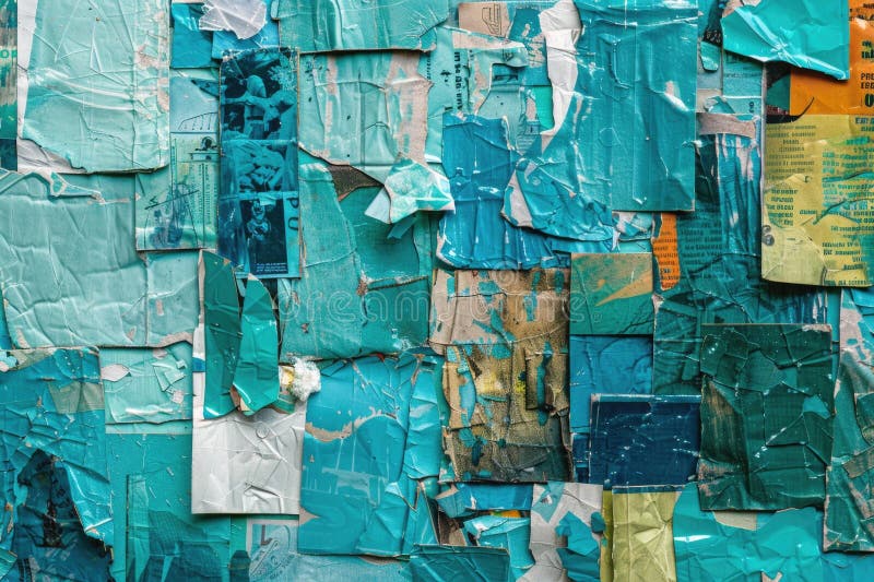 A Vibrant and Diverse Wall Covered in Various Colored Papers. Ideal for ...