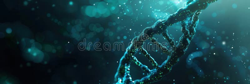 A Vibrant Double Helix Structure of DNA Elegantly Swirls in a Luminous ...