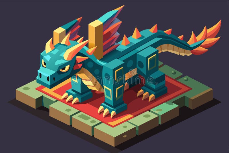 Stylistic dragon tattoos stock vector. Illustration of move - 30136506